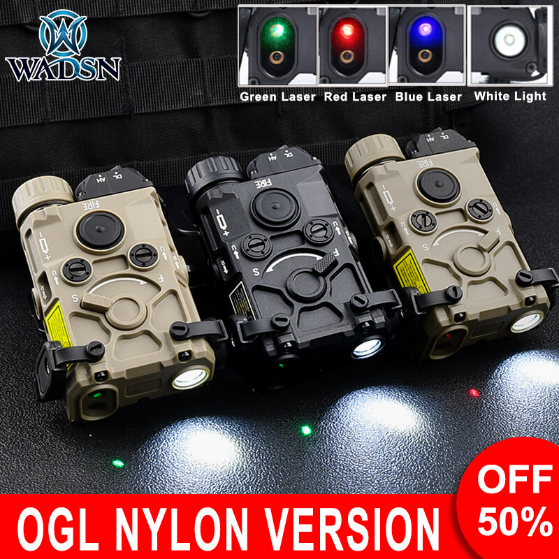 Tactical Nylon OGL Laser Sight Red Green Blue Dot Aiming Strobe ...