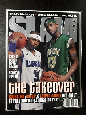 Slam Magazine August 2002 LeBron James & Sebastian Telfair | eBay