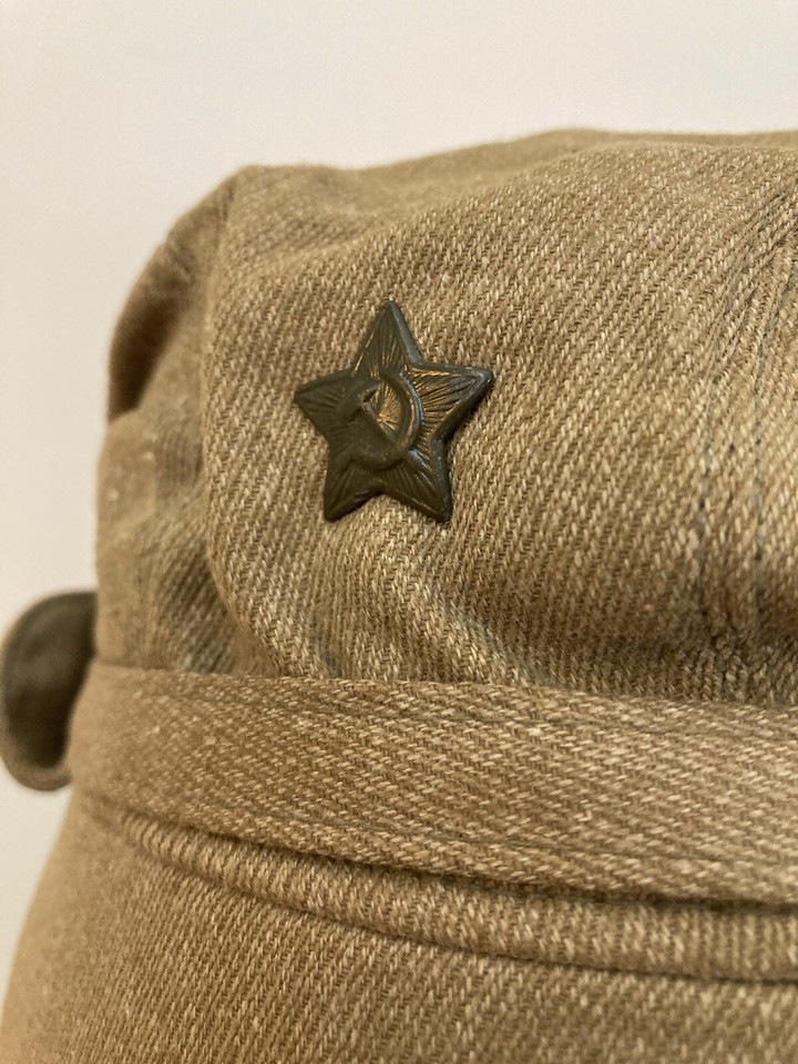 Soviet Russian Army Cap w/ Star Badge Insignia - Size 57 | eBay