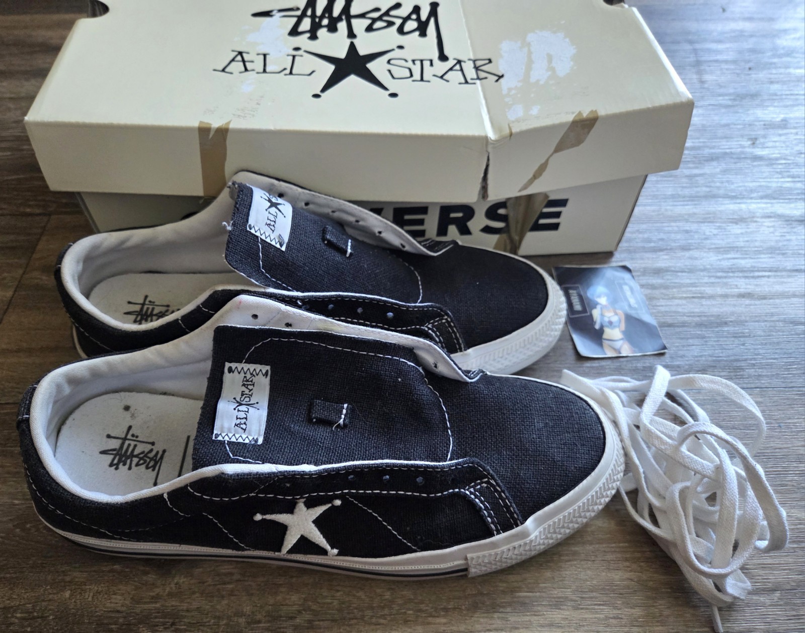 Stussy X Converse Chuck Taylor One Star Ox Black Mens… - Gem
