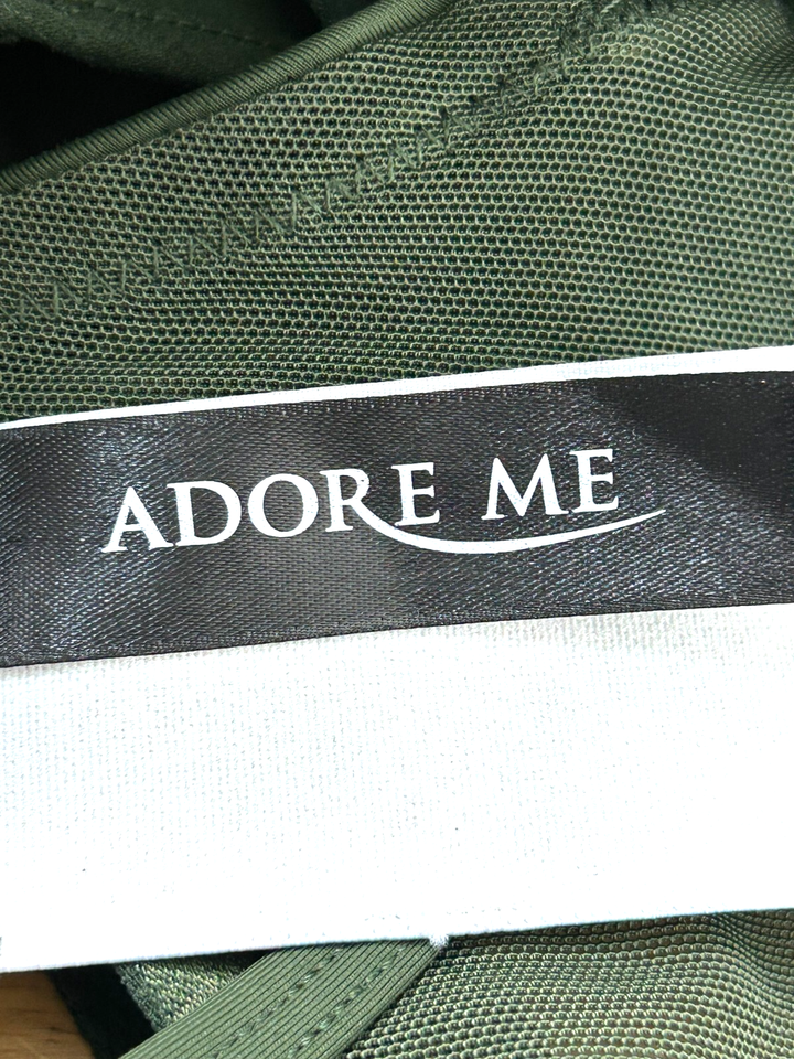 Adore Me Green 38DDD Micah Contour High Impact Sport Bra Mesh ...