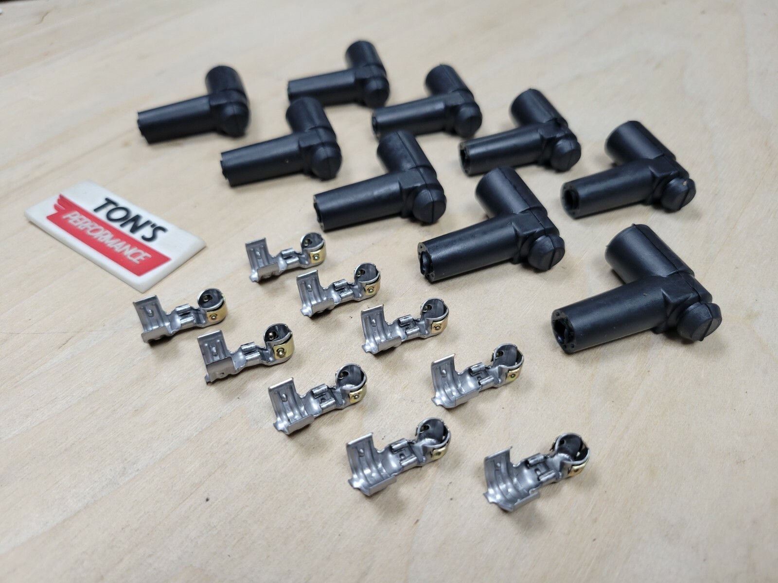 HEI Style Distributor End Spark Plug Wire Rubber Boots & Stainless ...