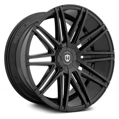 22 inch 22x9 Curva C48 Gloss Black wheels rims 5x120 +28 | eBay