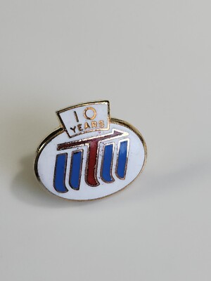 UTU United Transportation Union 10 Year Membership Lapel Pin Labor ...