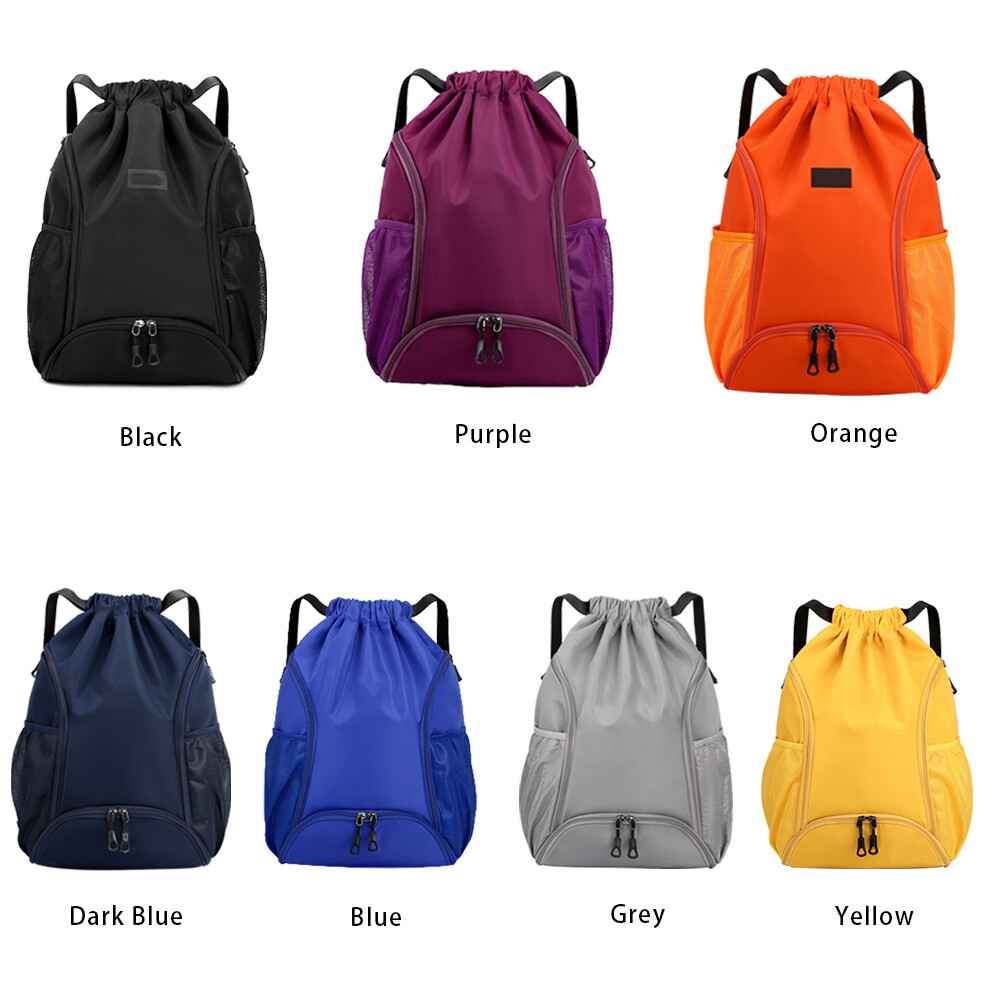Drawstring Fitness Bag Waterpeoof Adjustable Shoulder Straps for ...