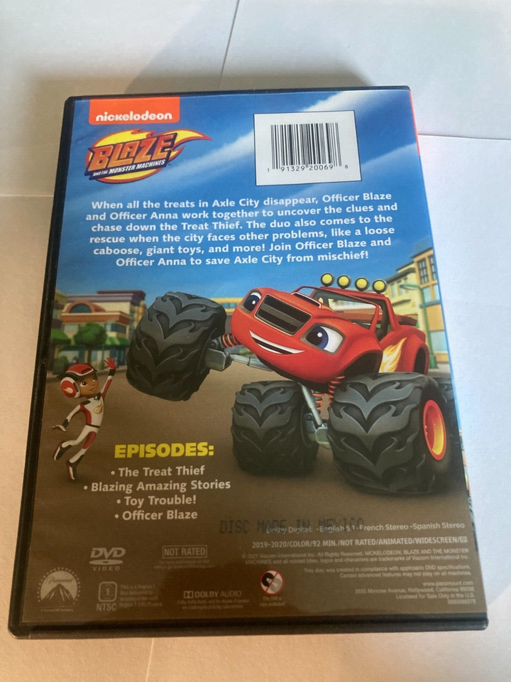 2019 BLAZE AND THE MONSTER MACHINES "THE CASE OF THE TREAT THIEF" DVD ...