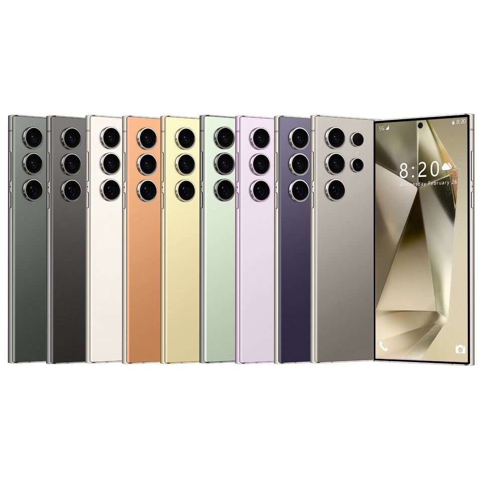 Unlocked Mobile Phone 24 Ultra 8GB+128GB Dual SIM Smartphone Android 14 ...
