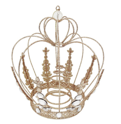 Christmas decoration Glitter Crown Tree Topper seasonal | eBay