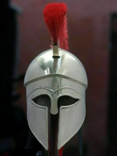 Medieval 300 Spartan Helmet wit Crest Plume Greek Troy Costume Armor ...