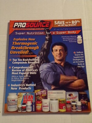 ProSource Supplement Catalog Fall/Winter 2004 Sylvester Stallone 102523JENON3-45 | eBay