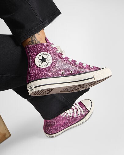 Converse Chuck Taylor All Star Glitter Hi A11137C Orchid Abyss/Egret ...