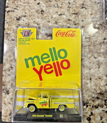 1959 Chevy Fleet Side, Coca-Cola, Mello Yello M2 Machines Factory ...