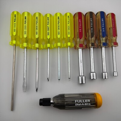 Fuller 11 Piece Screwdriver & Nutdriver Set - Flat Phillips Torx | eBay