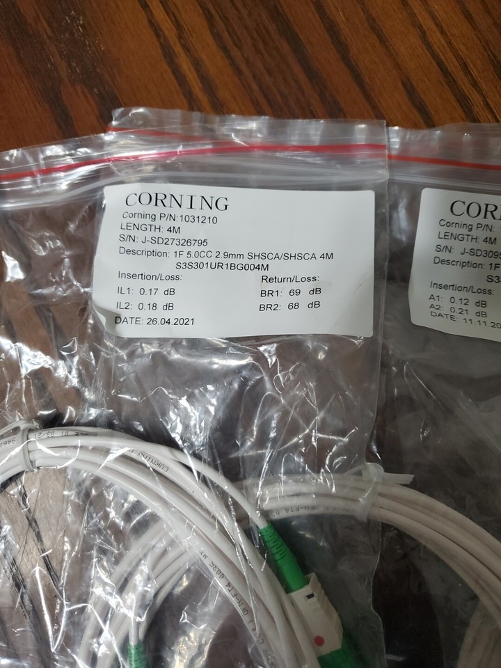 4 Fiber Optic Patch Cord BGW-320 BGW320 AT&T Modem ATT 26 FT With ...