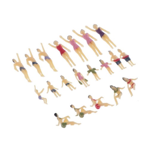 20pc 1: 100 Scale People Mixed Figures Beach Figure | eBay