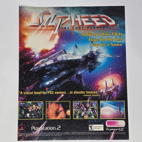Silpheed The Lost Planet PlayStation PS2 Believe LARGE Print Ad/Poster ...