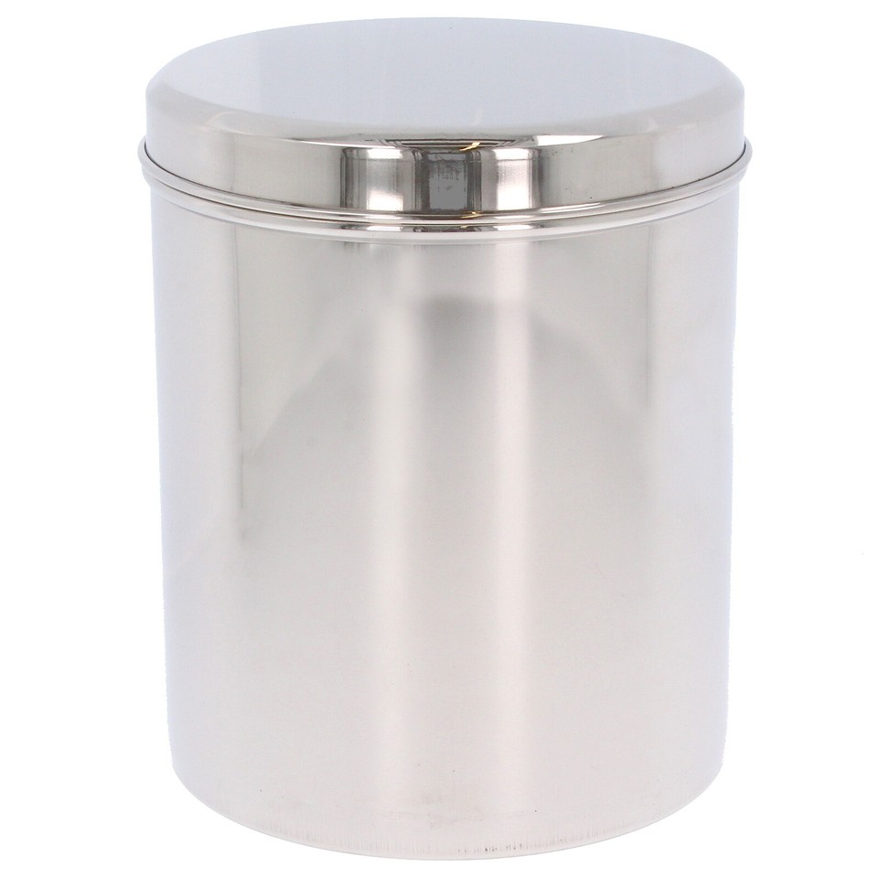 Stainless Steel Canisters Kitchen Storage Tins Dry Food Deep Indian ...