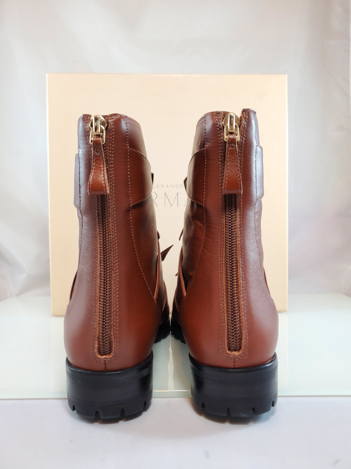 NWT $725 Alexandre Birman Lolita Knots Waterproof Combat Boots Sz 41 EU ...