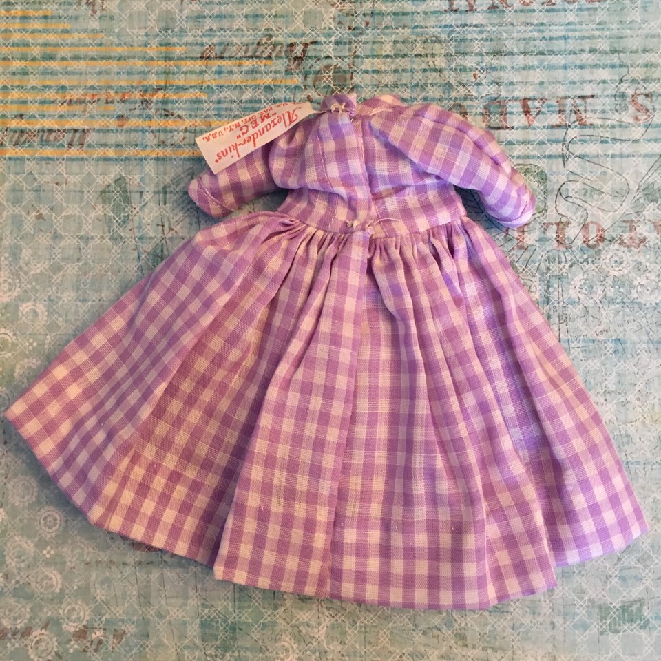 Original Purple checker Dress 8" Madame Alexander dolls | eBay