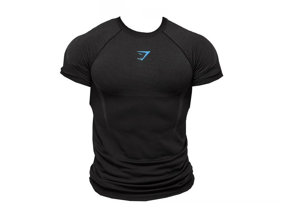 Gymshark Onyx V5 Compression T-Shirt Blue Men’s Size S Short Sleeve | eBay