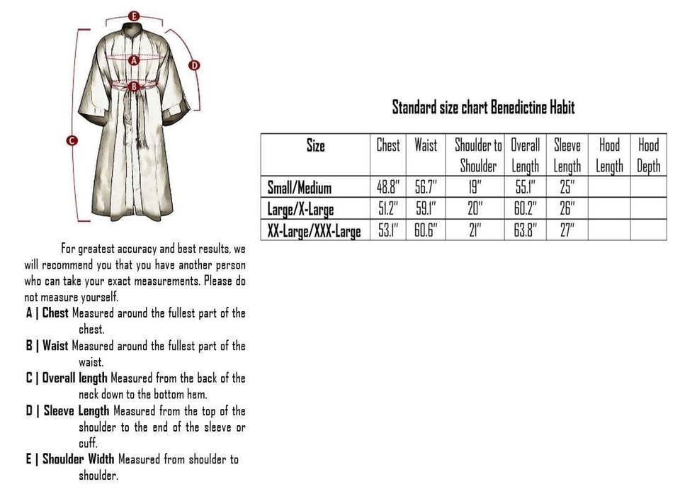 White Monk Robe with Fixed Hooded | eBay