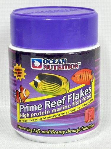 Ocean Nutrition Prime Reef Flakes Marine Fish Food High Protein 34g ...