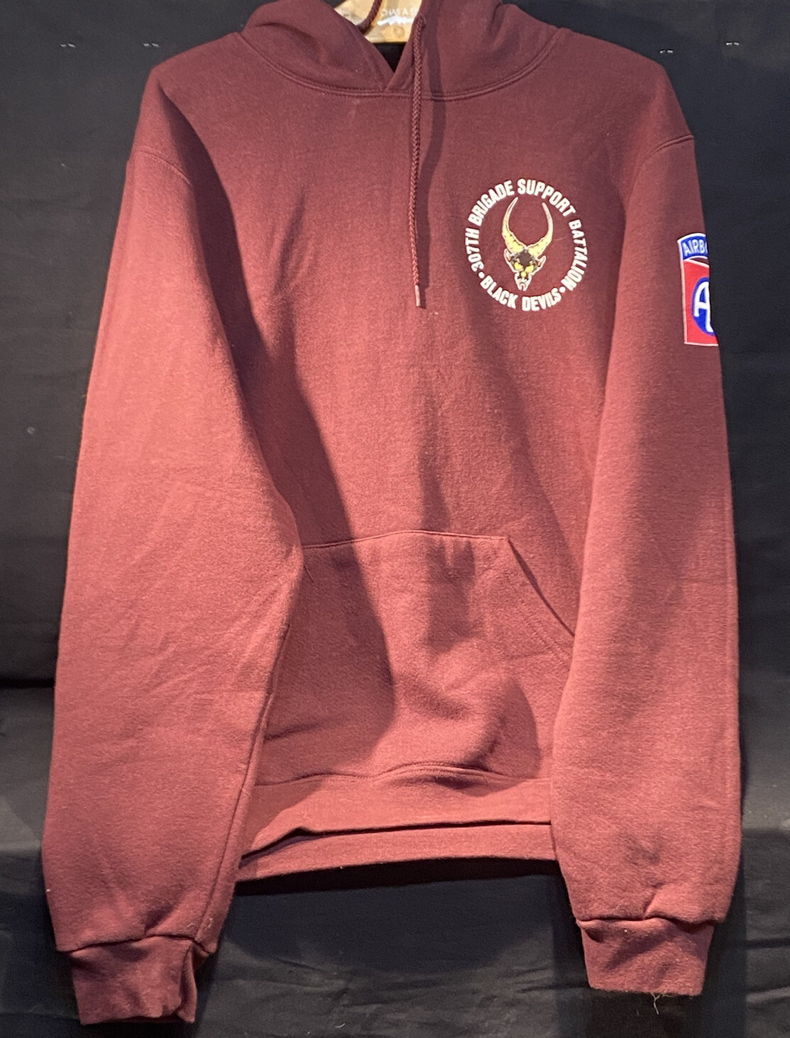 307th Brigade Support Battalion Black Devils Hoodie Airborne Size Small ...