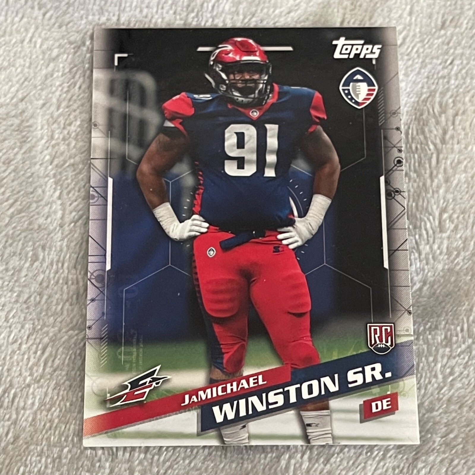 2019 Alliance of American Football #51 JaMichael Winston Sr Memphis ...