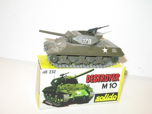 SOLIDO, US Military M10 Destroyer Tank 179, 1972 Version All Metal ...