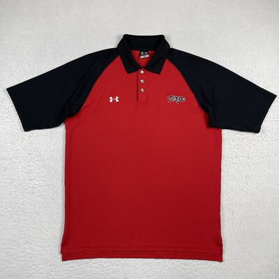 Maryland Terrapins Polo Shirt Mens Medium Under Armour Golf Football ...