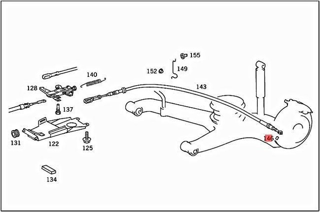 Genuine MERCEDES Parking Brake Cable Pin 1084270074 for sale online | eBay