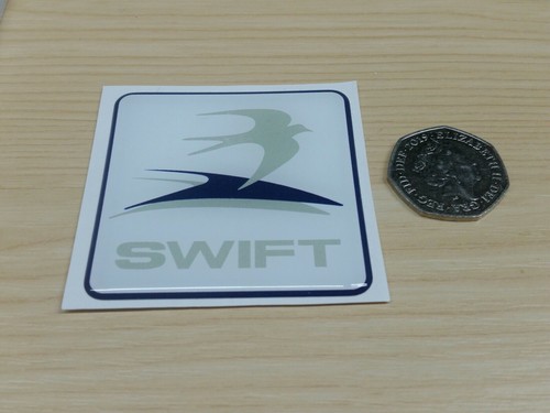 SWIFT Caravan Badge Sticker Dent Scratch COVER UP DOMED 3D Gloss Decal ...
