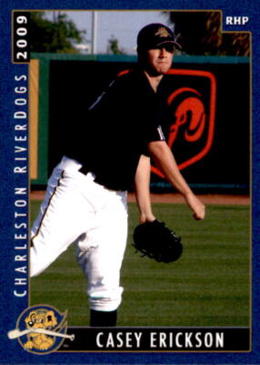 2009 Charleston RiverDogs Grandstand #14 Casey Erickson Chatham ...