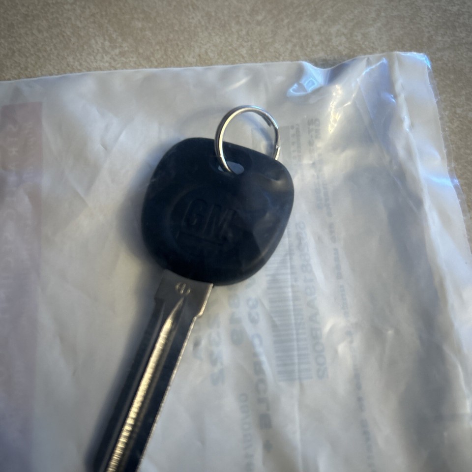 New OEM Sealed Bag Chevy GM Key Blade Circle Plus + Chip Strattec ...