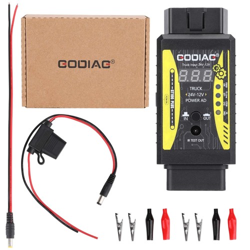 GODIAG GT106 PLUS 24V- 12V Heavy Truck Power Module Converter Adapter ...