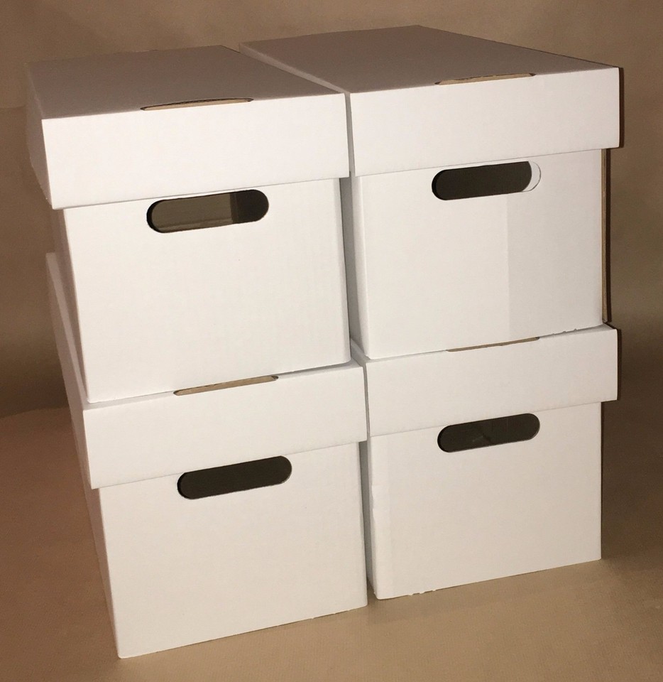 6 x 7" Vinyl Record Storage Cardboard Archive Box - Hold 200-220 ...