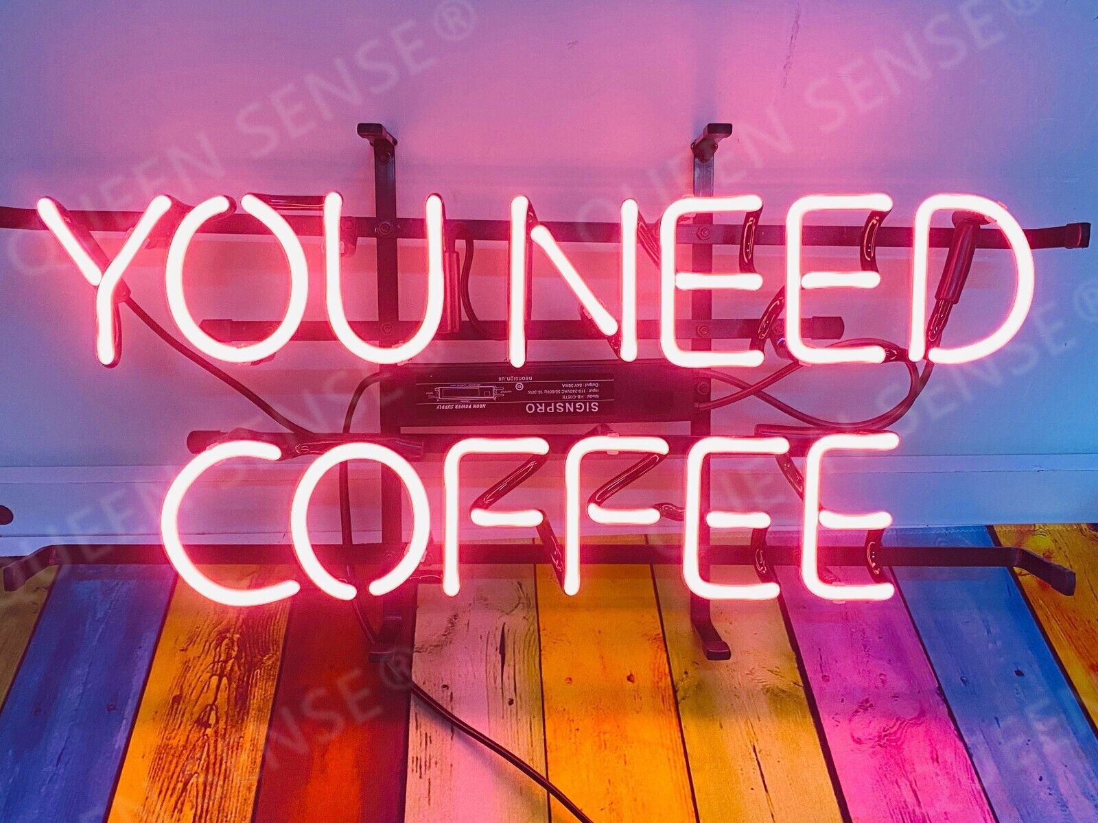 You Need Coffee Neon Light Sign Wall Lamp Glass Decor Cooffee Bar ...