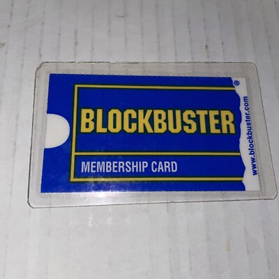 Blockbuster Video Membership Card Laminated Vintage | eBay