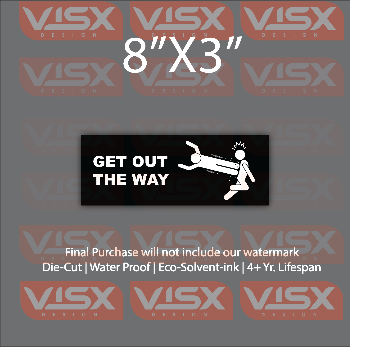 Get out of the way lane Bumper Sticker funny 3M tailgater JDM slow car ...