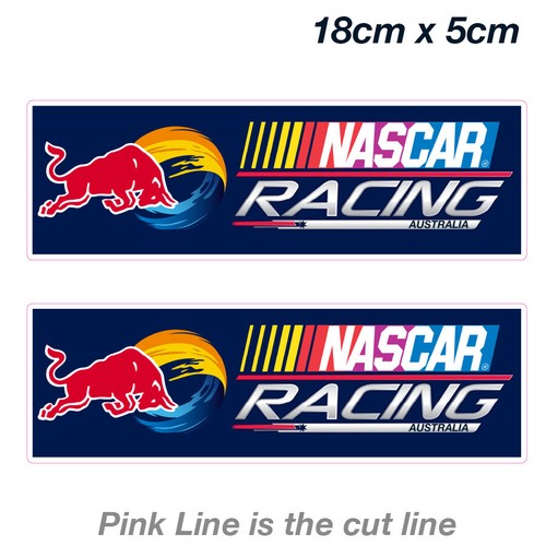 RED BULL Racing NASCAR Slap Laptop , Car Vinyl Sticker | eBay Australia