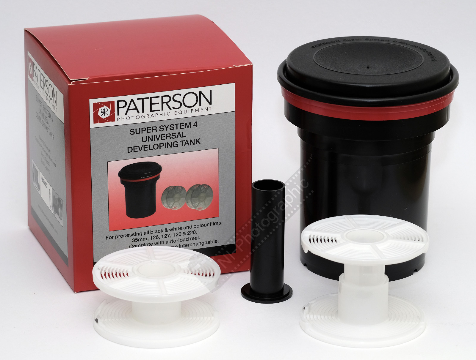 Paterson Film Developing Tank Inc 2 Reels for 35mm & 120 Films PTP115 ...