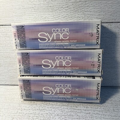 Matrix Color Sync Sheer Acidic Hair Toner *LOT Of 3 Tubes* Brunette ...