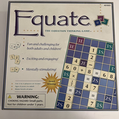 Equate Game Mathematics Math Equation Thinking Game Ages 8 To Adult ...