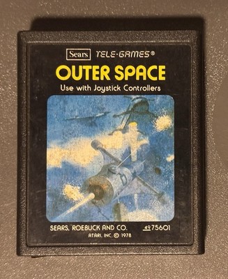 Outer Space Atari 2600 Sears Tele-Games Picture Label TESTED | eBay