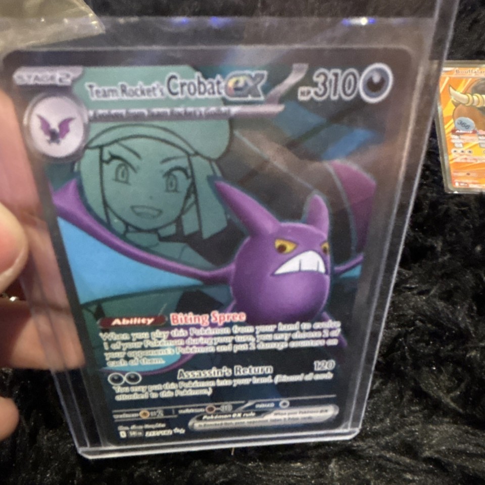 Pokémon Team Rocket Crobat EX Holo Card English - Dark Type Ability | eBay