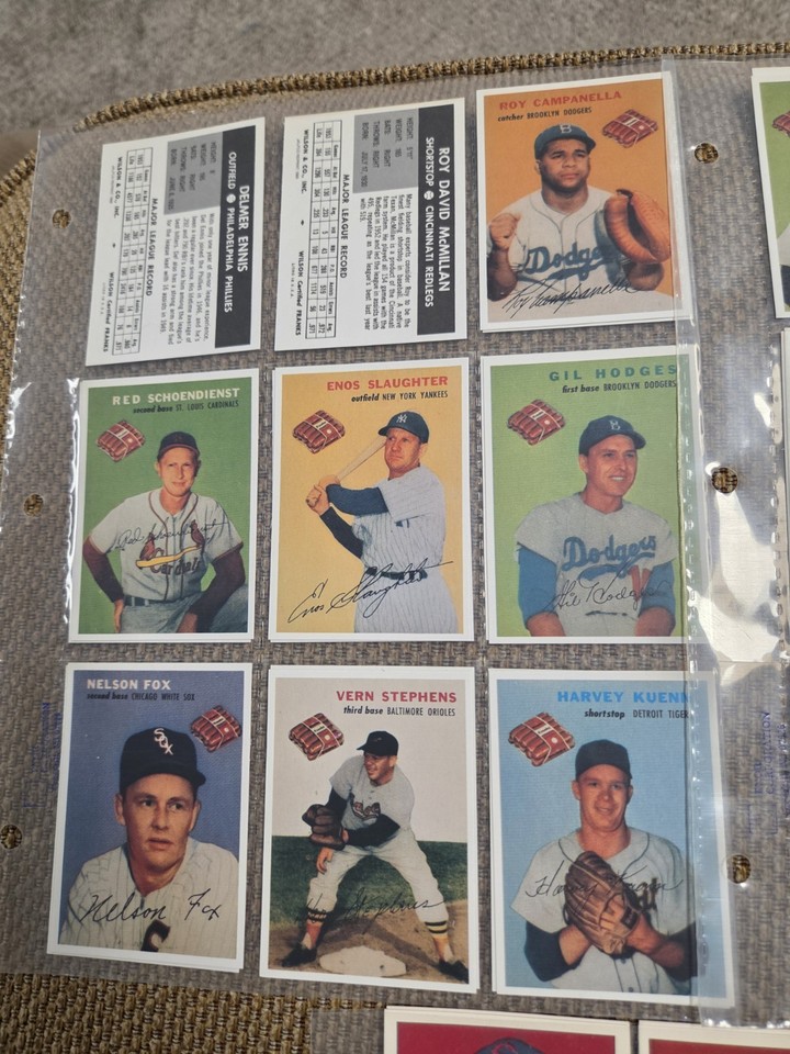 1952 Topps Reprint Series 1954 Red Heart JALFCO Wilson Franks Dan Dee ...