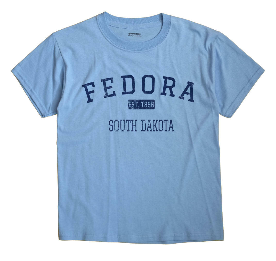 Fedora South Dakota SD T-Shirt EST | eBay