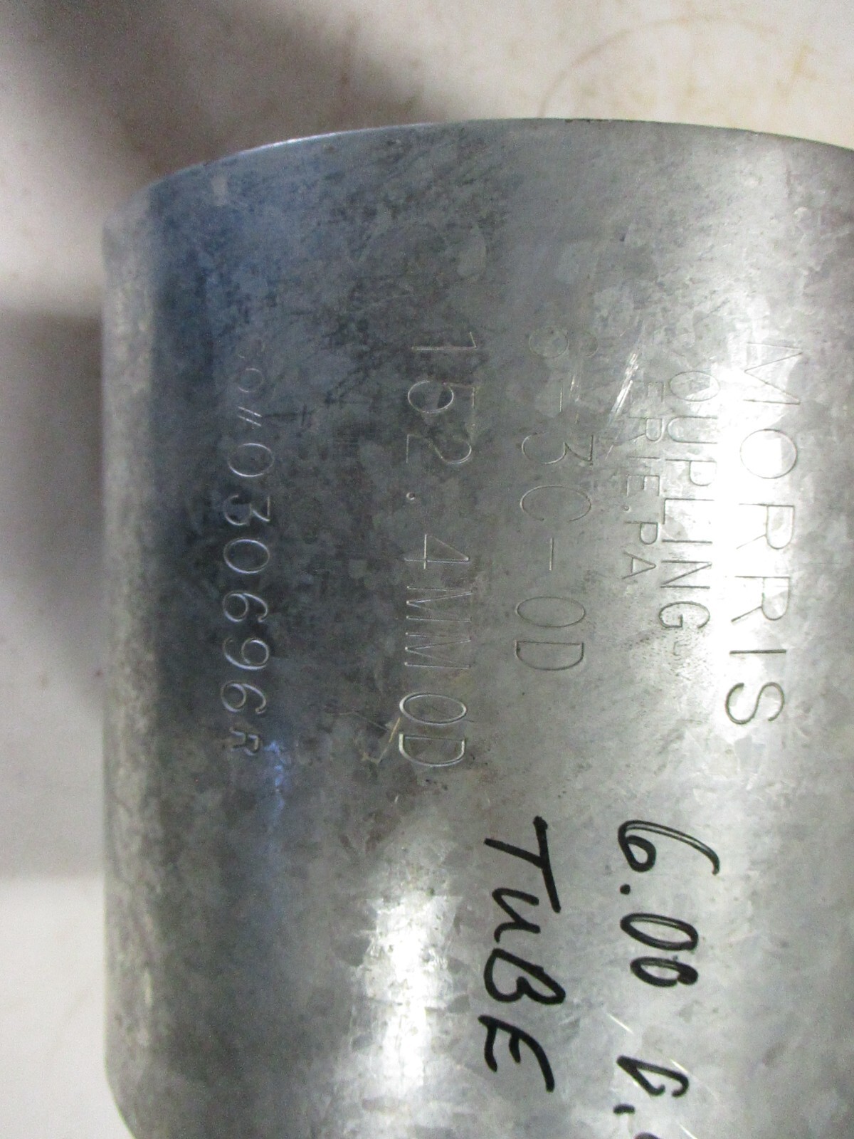 MORRIS 6-3C-OD Galvanized Compression Coupling 6" (6.0" OD) Pipe x 6 ...