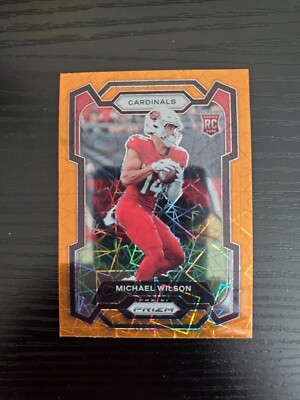 Michael Wilson - 2023 Panini Prizm Rookie Card #303 - ORANGE LAZER ...