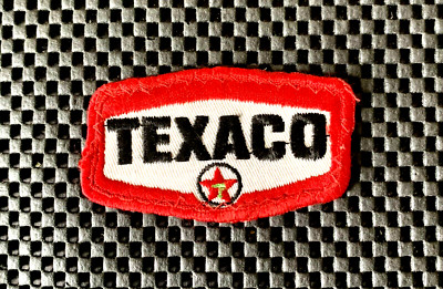 TEXACO EMBROIDERED SEW ON ONLY PATCH GAS OIL PETROLEUM 3 1/4" x 1 7/8 ...